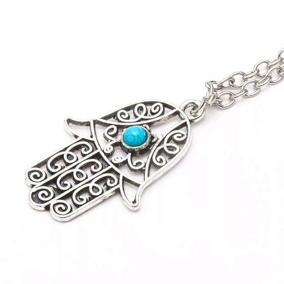 Jewelry | Fatima Hand Pendant Princess Necklace | Poshmark